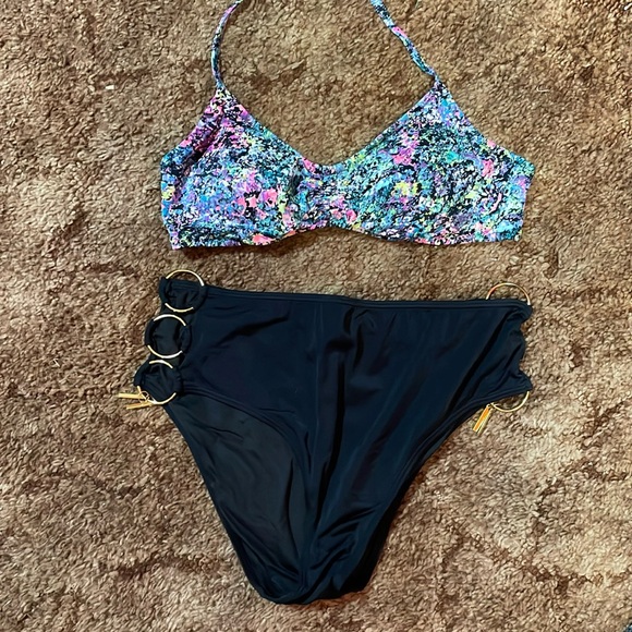 Victoria's Secret | Swim | Victorias Secret Paint Splatter Bikini ...